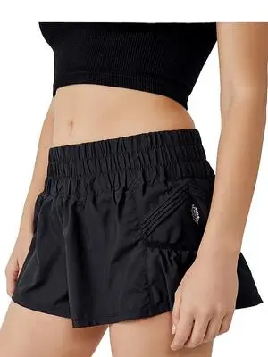Free People Relaxed Fit Shorts - Black