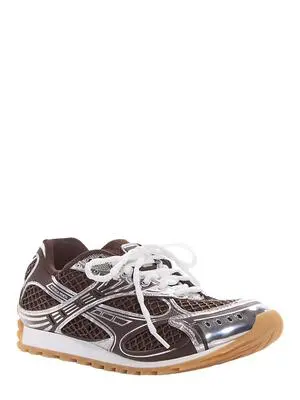 BOTTEGA  VENETA Orbit Low Top Sneakers Dark Brown/silver