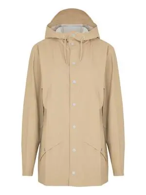 Rains Hooded Waterproof Jacket - Beige