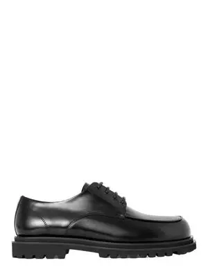 Cos Chunky Leather Derby Shoes Black