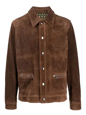 Etro Suede Shirt Jacket - Brown