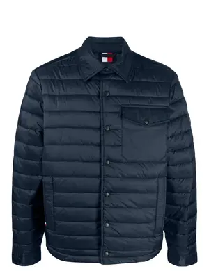 TOMMY HILFIGER Tommy Hilfiger Logo-Patch Padded Shirt Jacket