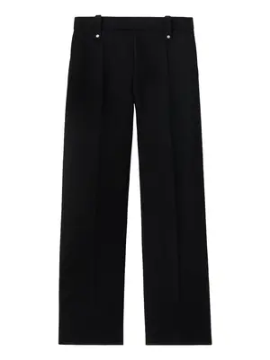 Burberry Straight-leg Wool Trousers - Black