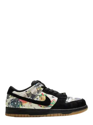 Nike X Supreme Sb Dunk Low Rammellzee Sneakers - Black