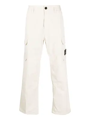 Stone Island Compass-patch Cargo Trousers - Neutrals