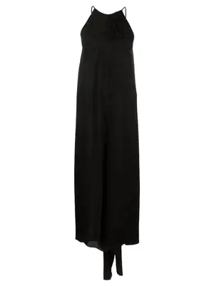 UMA WANG Adore Draped Midi Dress - Black