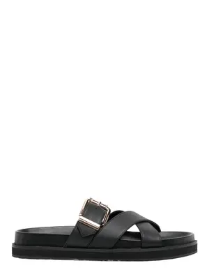 Senso Nia I Leather Sandals - Black