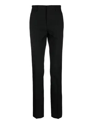 Versace Slim-cut Wool Trousers - Black