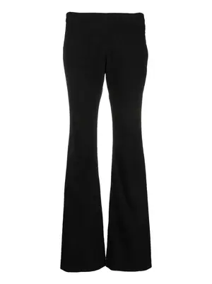 Patou Knitted Flared Trousers - Black