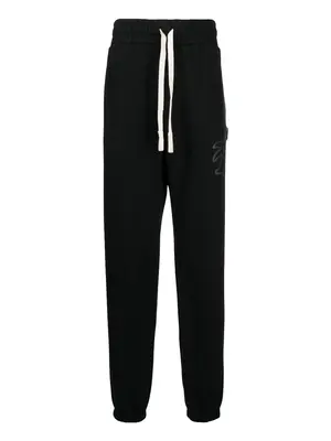 Palm Angels Hunter Cotton Track Pants - Black