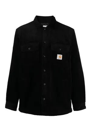 Carhartt Work In Progress Logo-patch Cotton Shirt Jacket - Black