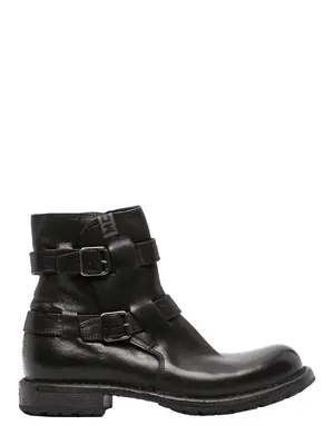 MOMA Moma Buckle-Fastening Leather Ankle Boots
