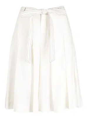 J KOO J Koo Tied-Waist Bermuda Shorts