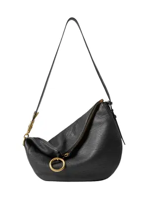 Burberry Medium Knight Shoulder Bag - Black
