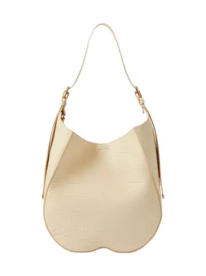 Burberry Leather Shoulder Bag - Neutrals