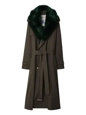 Burberry Kennington Belted Trench Coat - Green