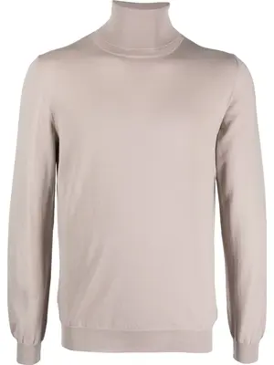 ZANONE Roll-neck Fine-knit Jumper - Neutrals
