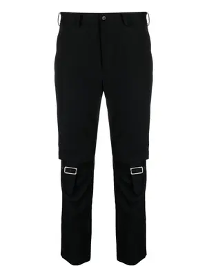 BLACK COMME DES GARÇONS Cut-out Skinny Trousers - Black