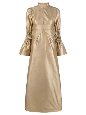 DESTREE DESTREE Keith Metallic-Finish Midi Dress