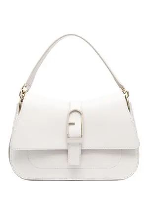 Furla Medium Leather Flow Tote - Neutrals