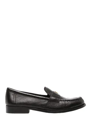 Tory Burch Leather Loafers - Black