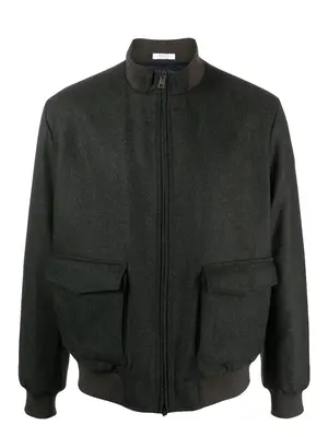 Boglioli Virgin Wool Bomber Jacket - Green