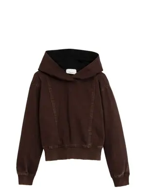 3.1 Phillip Lim Panelled Denim Hoodie - Brown