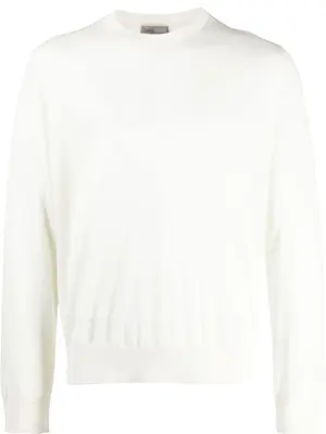 Herno Fine-knit Virgin Wool Jumper - White