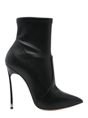 Casadei Blade 130mm Leather Boots - Black