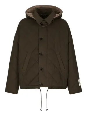 Dolce & Gabbana Diamond-quilt Padded Jacket - Brown