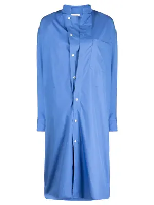 LEMAIRE Organic-cotton Poplin Shirtdress - Blue