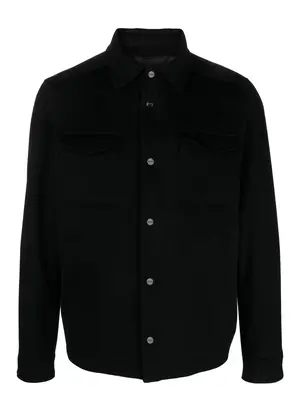 Herno Button-up Shirt Jacket - Black