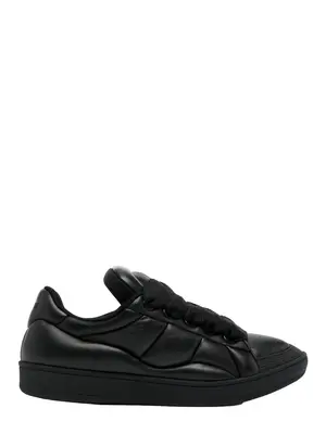 LANVIN Curb Xl Leather Sneakers - Black
