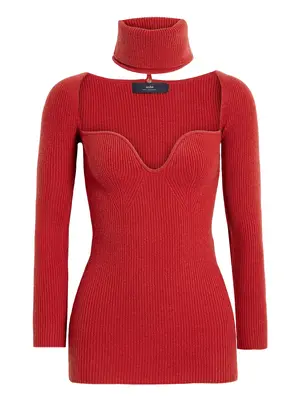 Arch4 Amandine Convertible Cashmere Sweater - Red