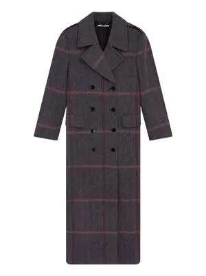 STELLA MCCARTNEY Stella McCartney Checked Wool Maxi Coat