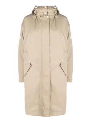 YVES SALOMON Hooded Midi Parka - Neutrals