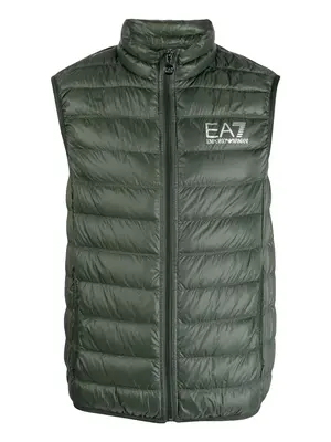 Emporio Armani Padded Sleeveless Gilet - Green