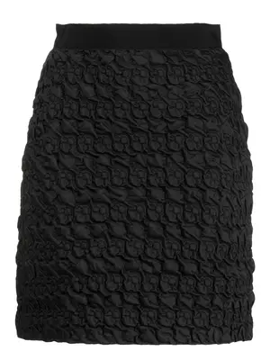 GEMY MAALOUF Gemy Maalouf Embossed-Finish High-Waist Miniskirt