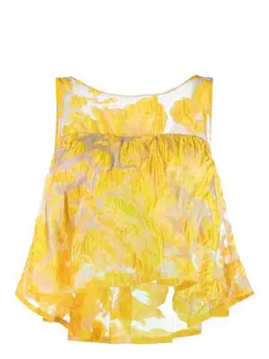 GEMY MAALOUF Sleeveless Top - Yellow