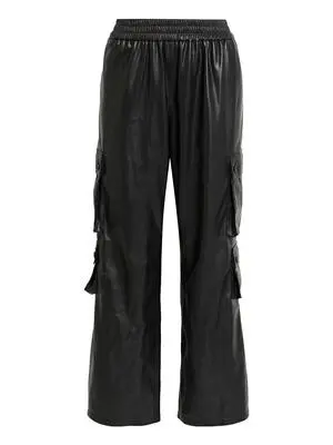 Les Reveries Wide-leg Cargo Pants - Black