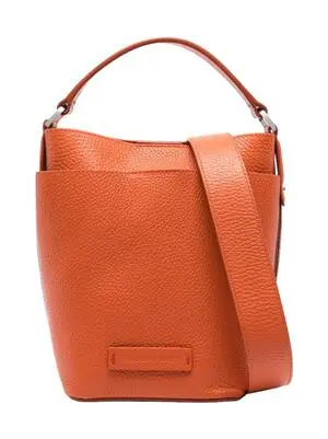 Fabiana Filippi Pebbled-texture Leather Bucket Bag - Orange