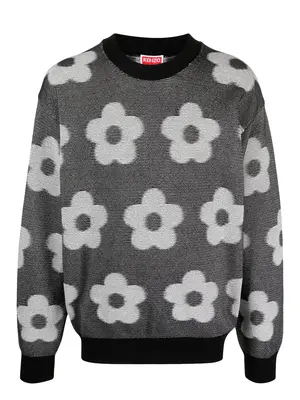 Kenzo Flower Spot Cotton Sweatshirt - Black