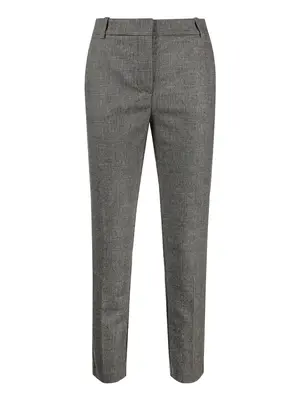 Pinko Bello Checkered Slim-fit Trousers - Grey