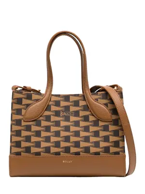 Bally Mini Keep On Monogram Tote Bag - Brown