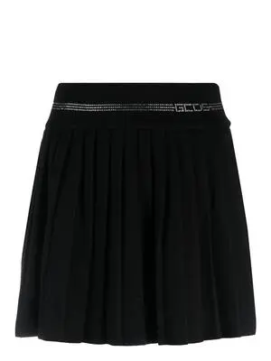 Gcds Pleated Miniskirt - Black