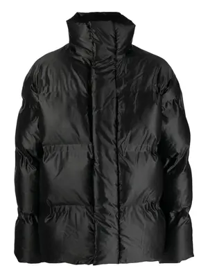 Rains Funnel-neck Padded Jacket - Black