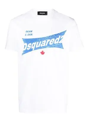 Dsquared2 Logo-print Cotton T-shirt - White