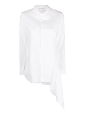 Yohji Yamamoto Asymmetric Cotton Shirt - White