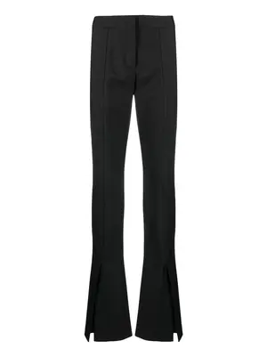 Off-White Tech Drill Flared Trousers - Black