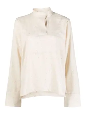 DESTREE Paavo Button-placket Shirt - Neutrals